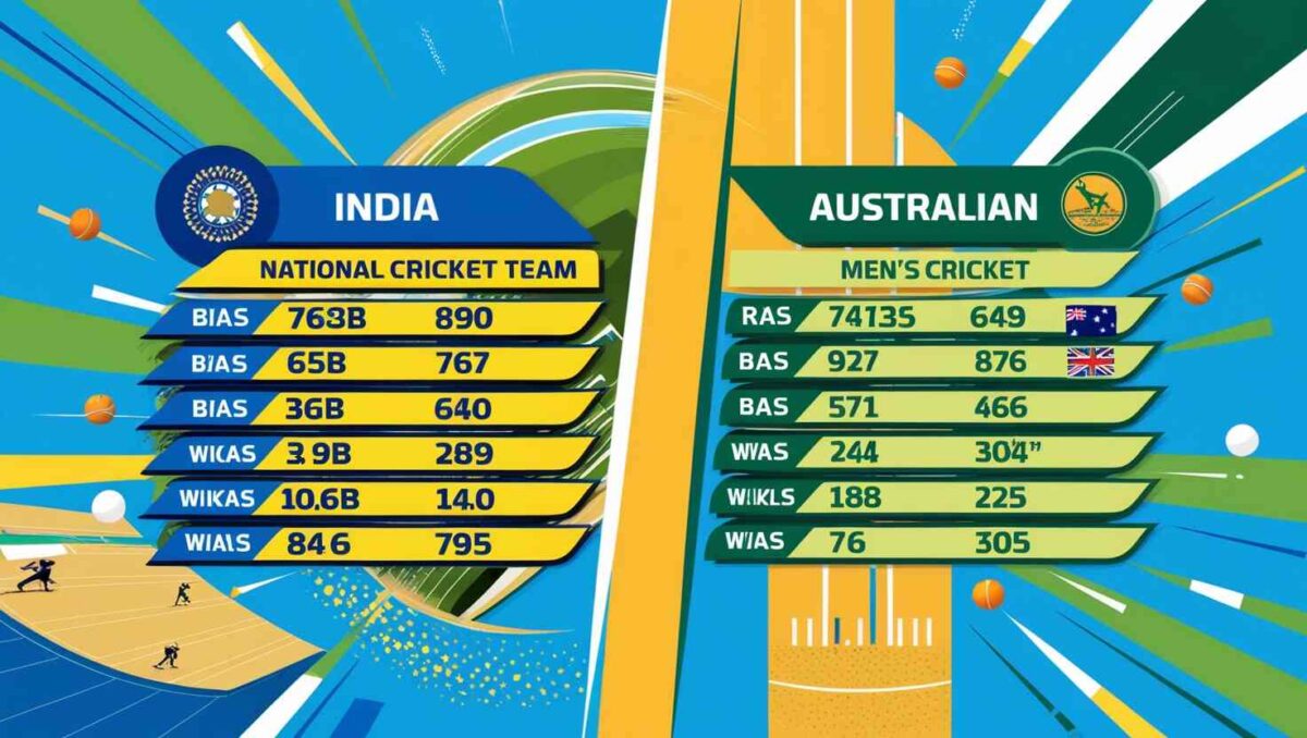 India national cricket team vs Australian men’s cricket team stats ...